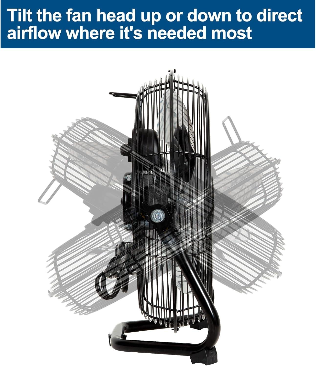 BILT HARD 13000 CFM 30″ High Velocity Drum Fan, 2-Speed Heavy Duty ...