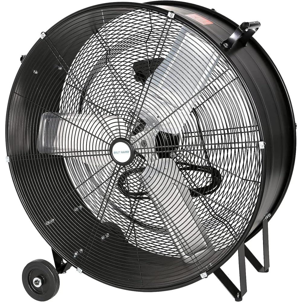BILT HARD 13000 CFM 30″ High Velocity Drum Fan, 2-Speed Heavy Duty ...