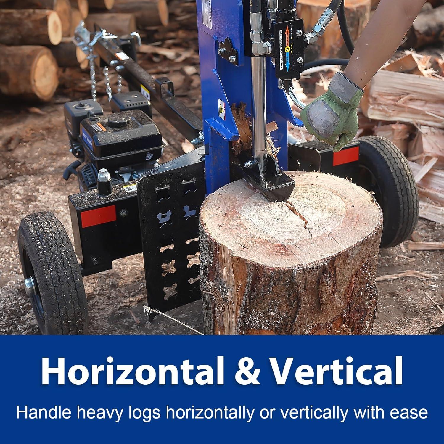 BILT HARD 35-Ton Horizontal/Vertical Gas Powered Hydraulic Full Beam ...