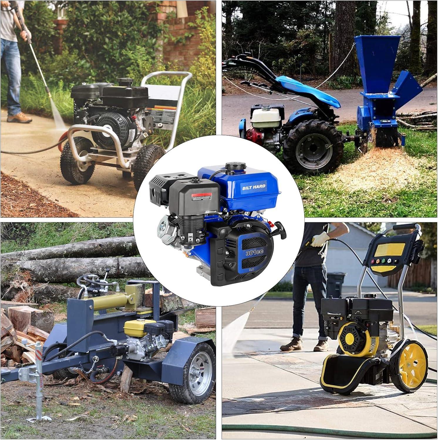 BILT HARD Gas Engine 79cc 2 HP, Gas Motor for Log Splitter, Pressure ...